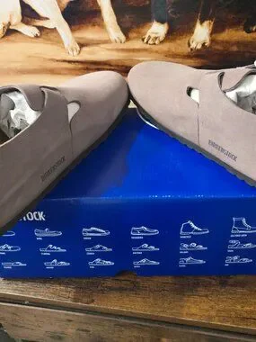 Birkenstock | Shoes | Birkenstock London Leather Faded Purple Regular ...